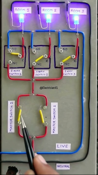 Master Switch Wiring With Two Way Switch Dpdt Demonstration Shorts