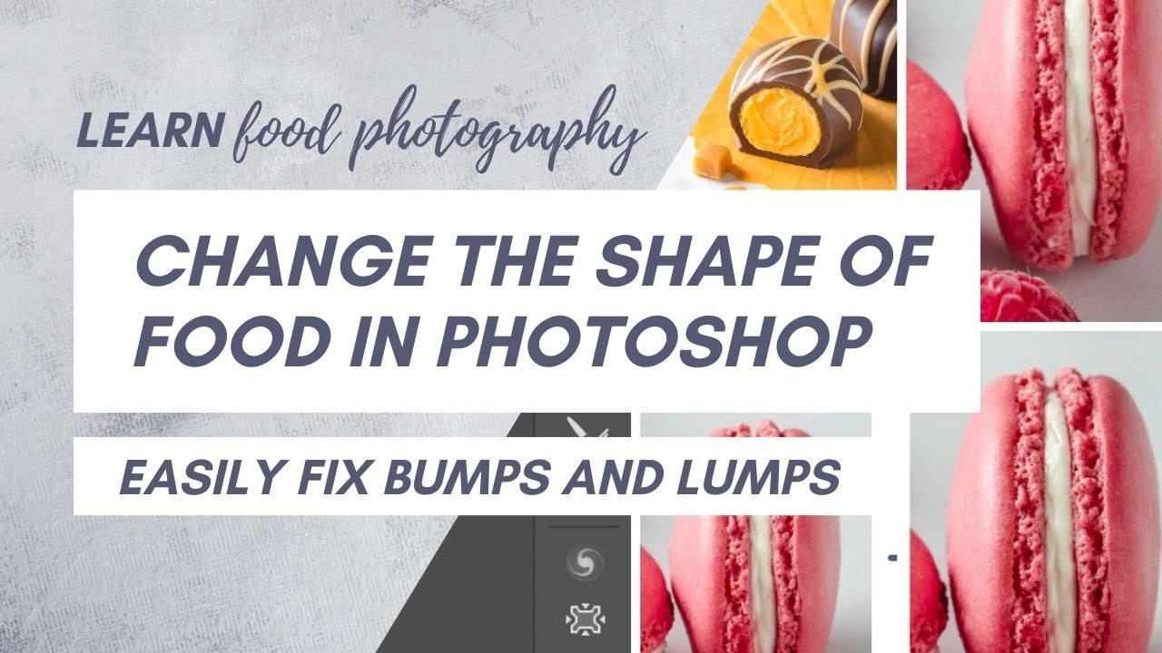 Change the shape of food and fix bumps in Photoshop - YouTube