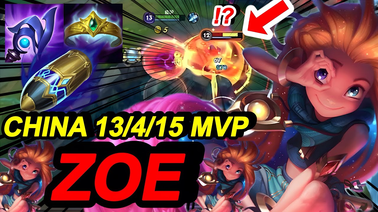 Wild Rift China Zoe Mid - One Shot Kill Champion - Build & Rune - China ...