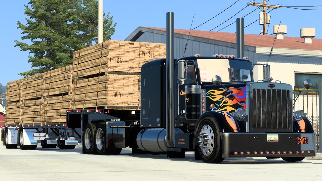 Peterbilt 379 | Straight Piped Empty Silencers Cummins | 1.43 American ...