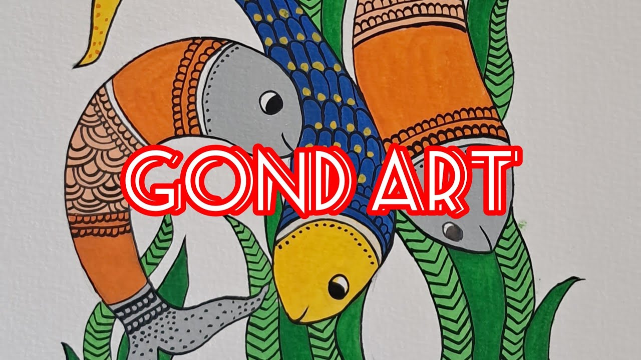 How to Make Gond Art For Beginners🤩🌈 | Detailed Artwork | Tutorial ️🎨🖌 ...