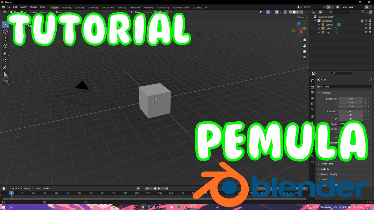 TUTORIAL DASAR BLENDER - YouTube