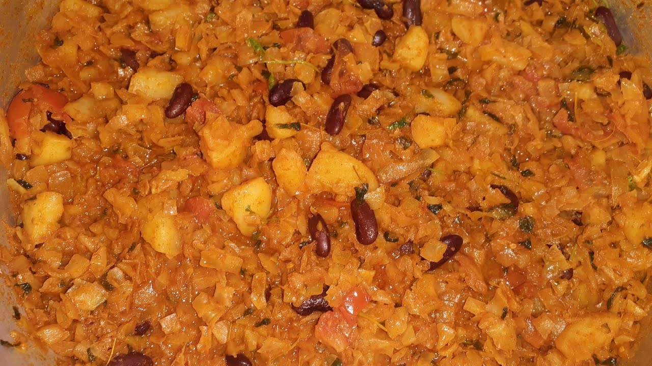 How to make Rajma Cabbage Curry || Rajma Potato curry || Saraswathi ...
