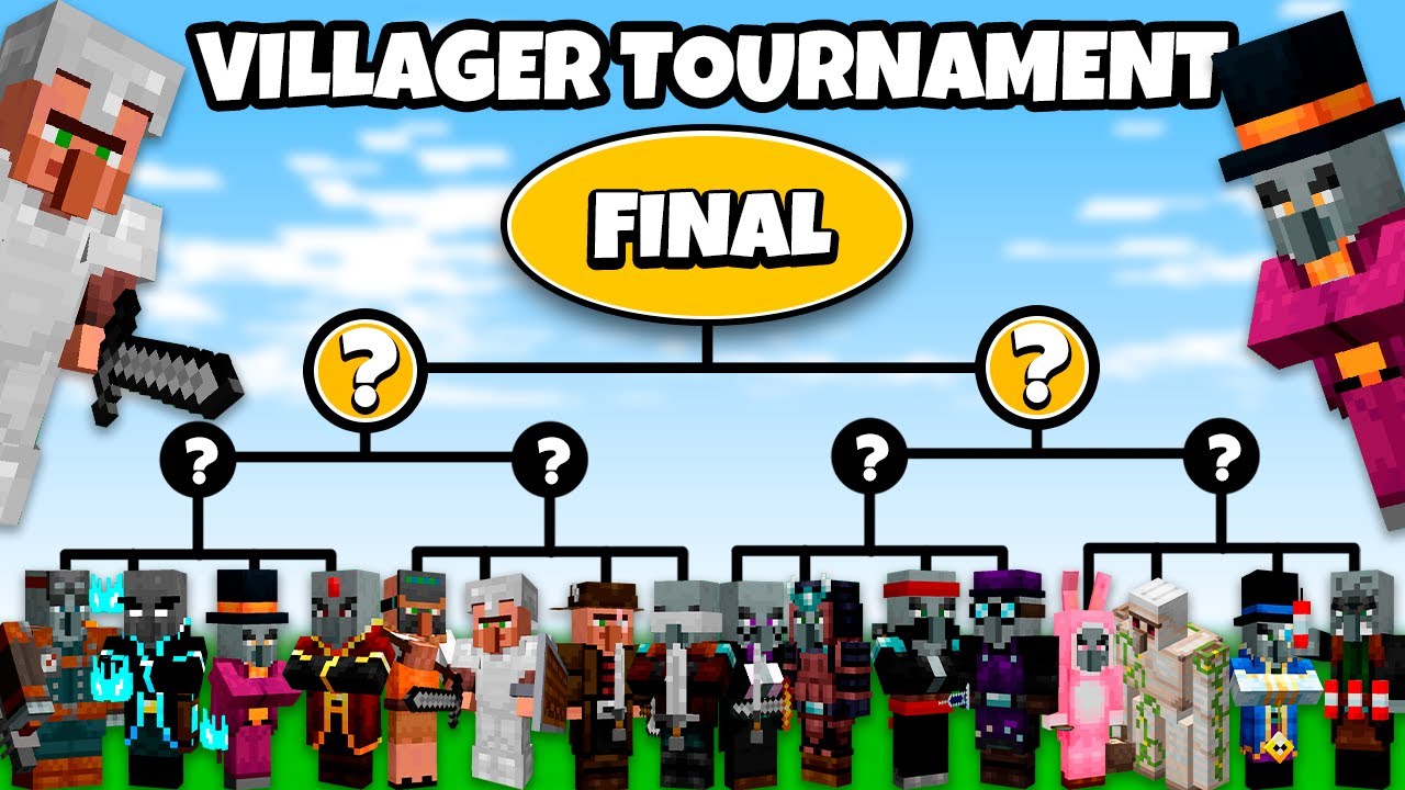 Minecraft: VILLAGERS AND PILLAGERS TOURNAMENT! MUTANT PILLAGERS vs ...