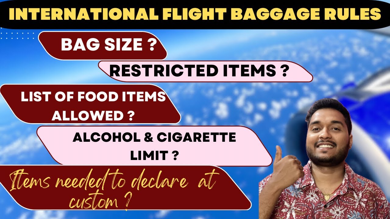 International flight luggage policy🇨🇦 | ⚠️ Avoid these items ...