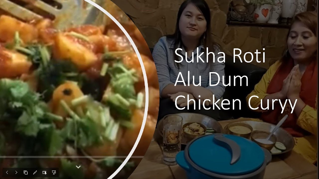 Sukha Roti with chicken curry and aloodum special💕😍 - YouTube