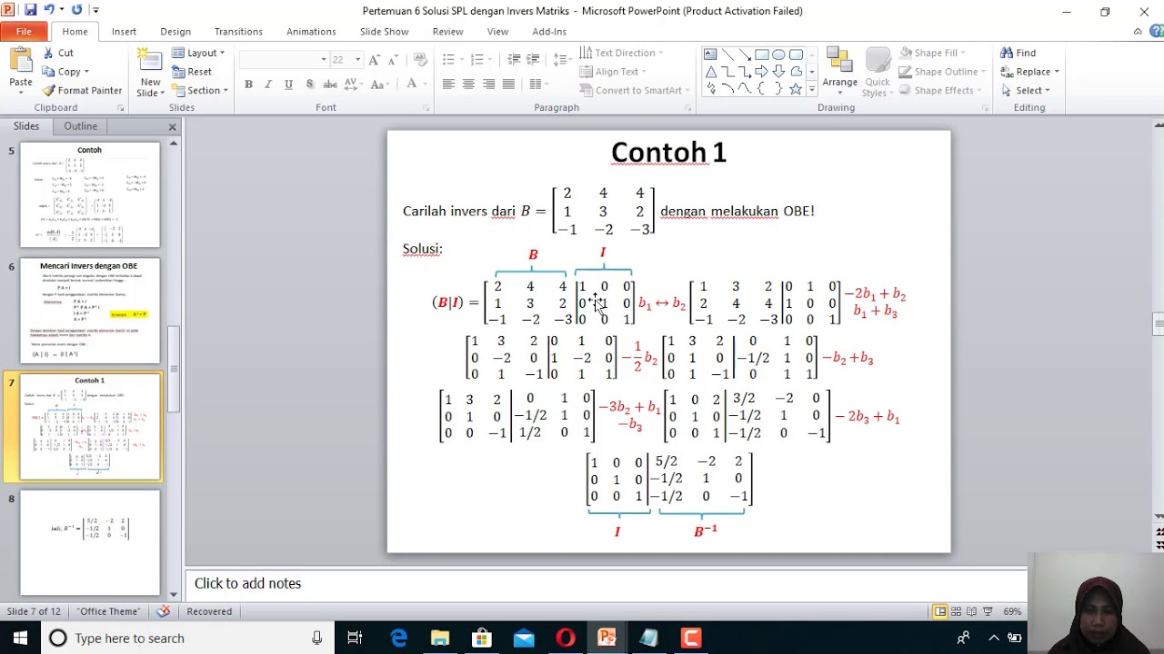 Solusi SPL dengan Invers Matriks - YouTube
