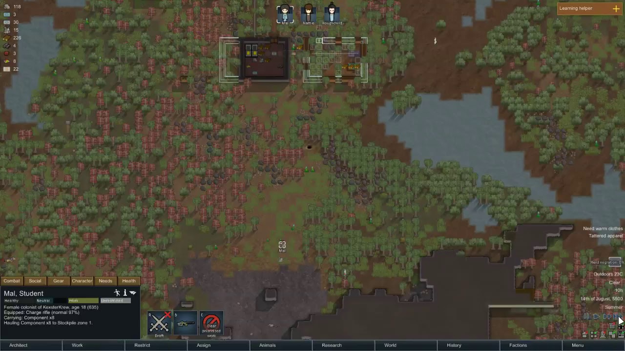 Let's Play - RimWorld - Beta 18 - Swamp Biome - Rich Explorer - YouTube