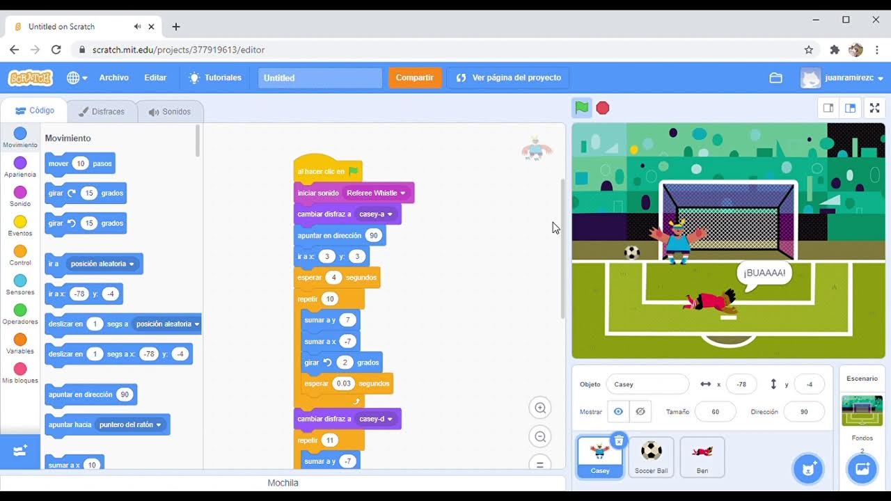 Como compartir un proyecto de Scratch - YouTube