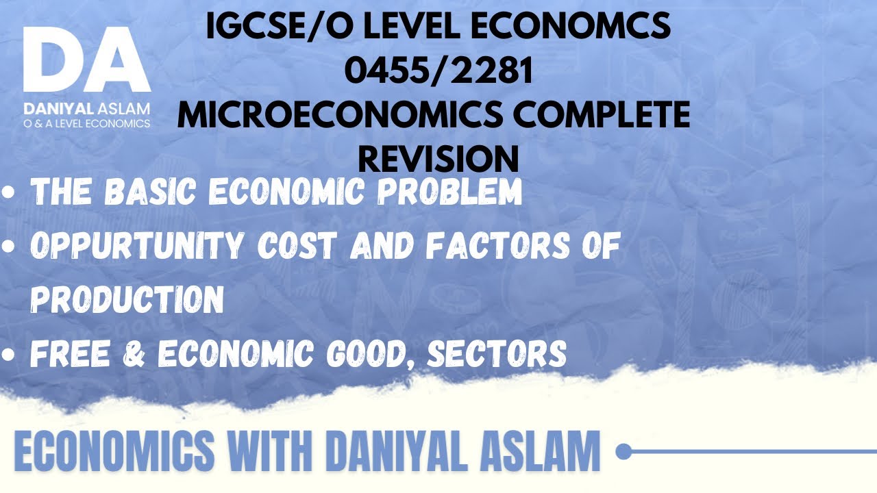 O level/IGCSE Economics 2281/0455 Microeconomics Revision Day 6 - YouTube