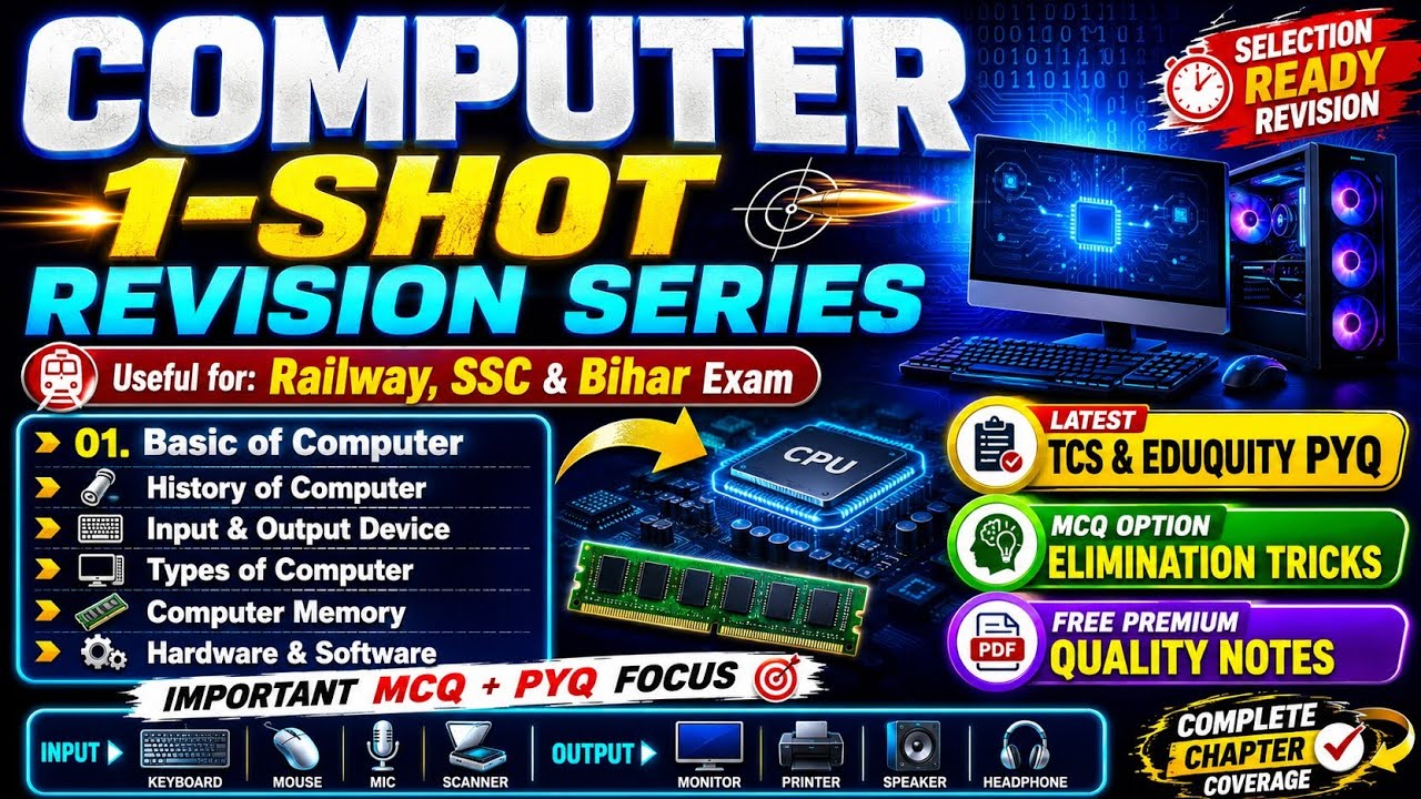 COMPUTER IN ONE SHOT || SSC & RAILWAY & BSPHCL JE & UPPCL JE || # ...