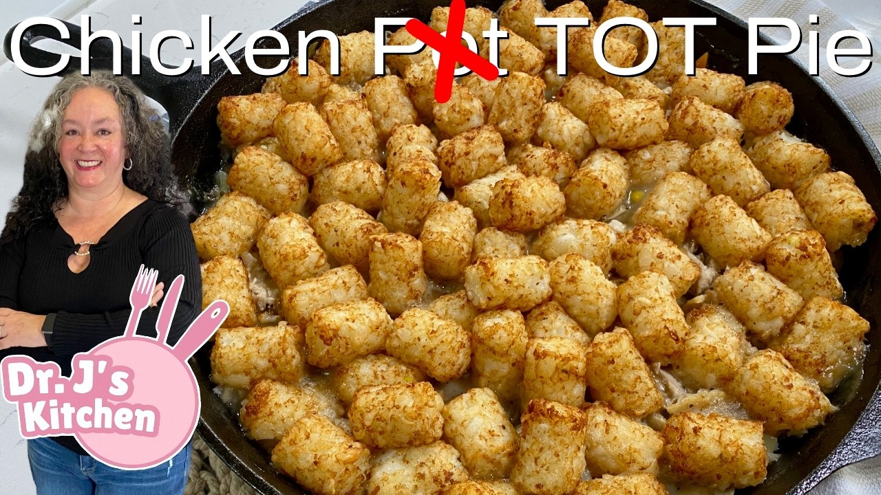 🥧 How to Make Chicken Tot Pie | Easy Tater Tot Chicken Pot Pie Recipe 🍗🧀 - YouTube