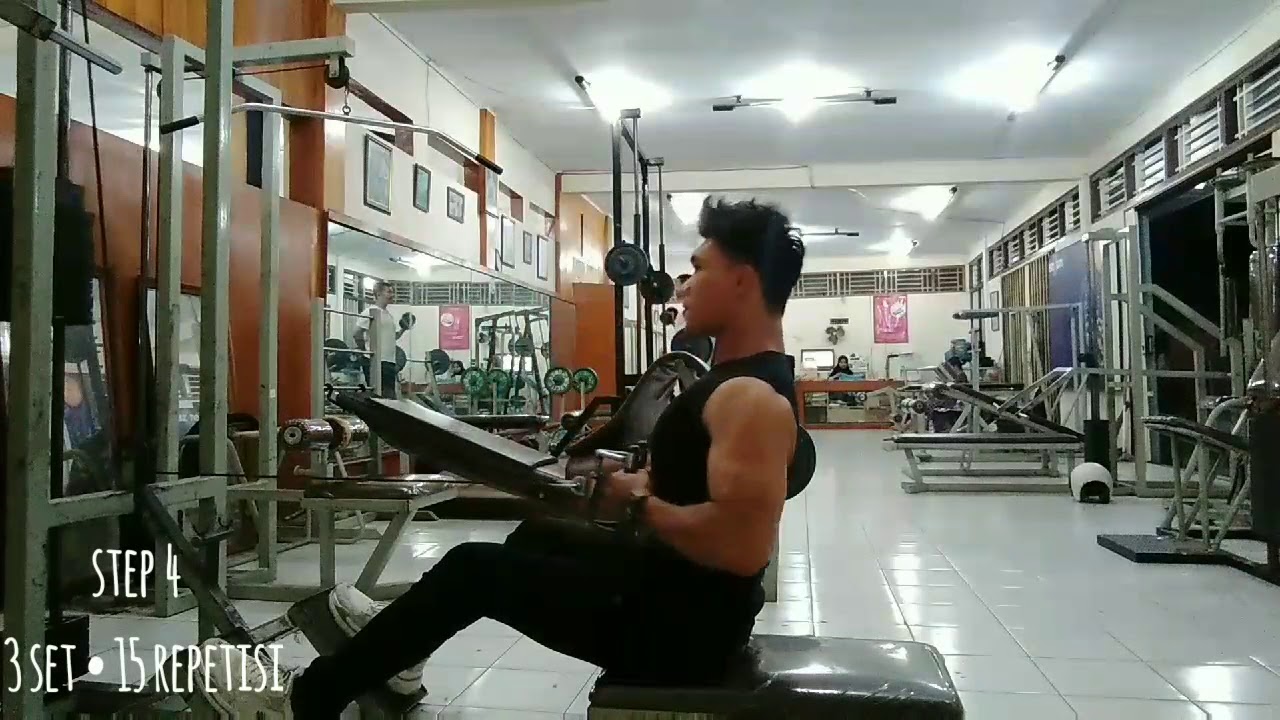 latihan back di gym untuk pemula | step by step - YouTube
