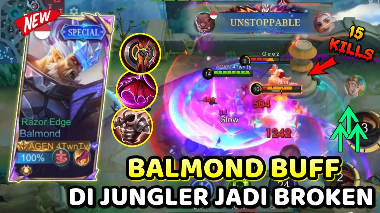 UNSTOPPABLE KILL!! BALMOND BUFF DI JUNGLER JADI BROKEN - BUILD TOP 1 ...