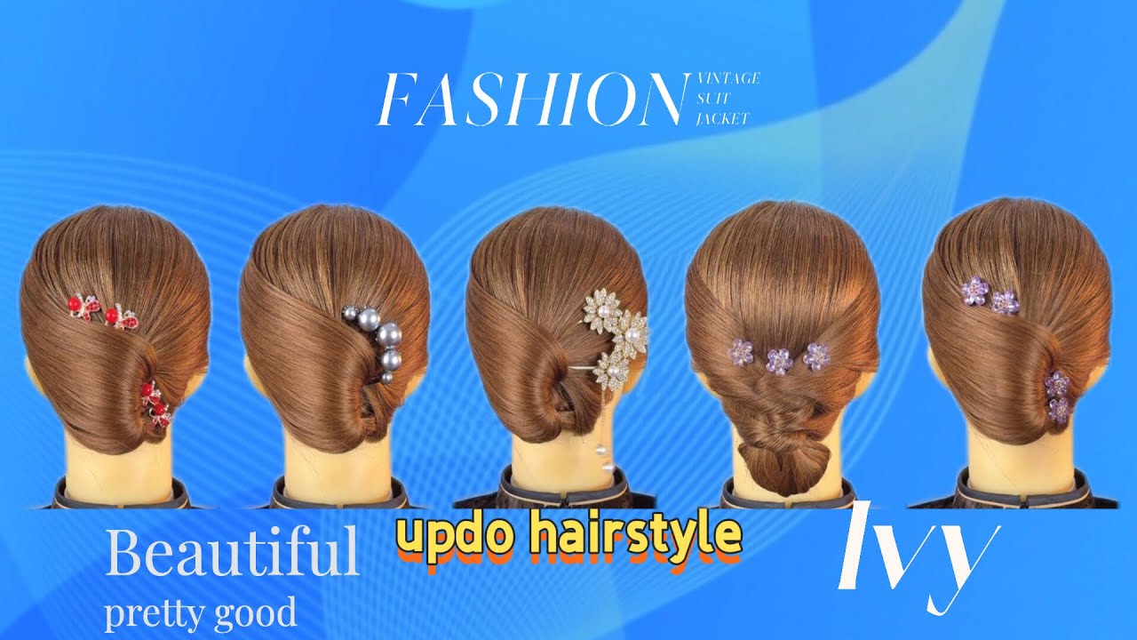 Simple Everyday Updo Tutorial: Perfect for Work or School! - YouTube