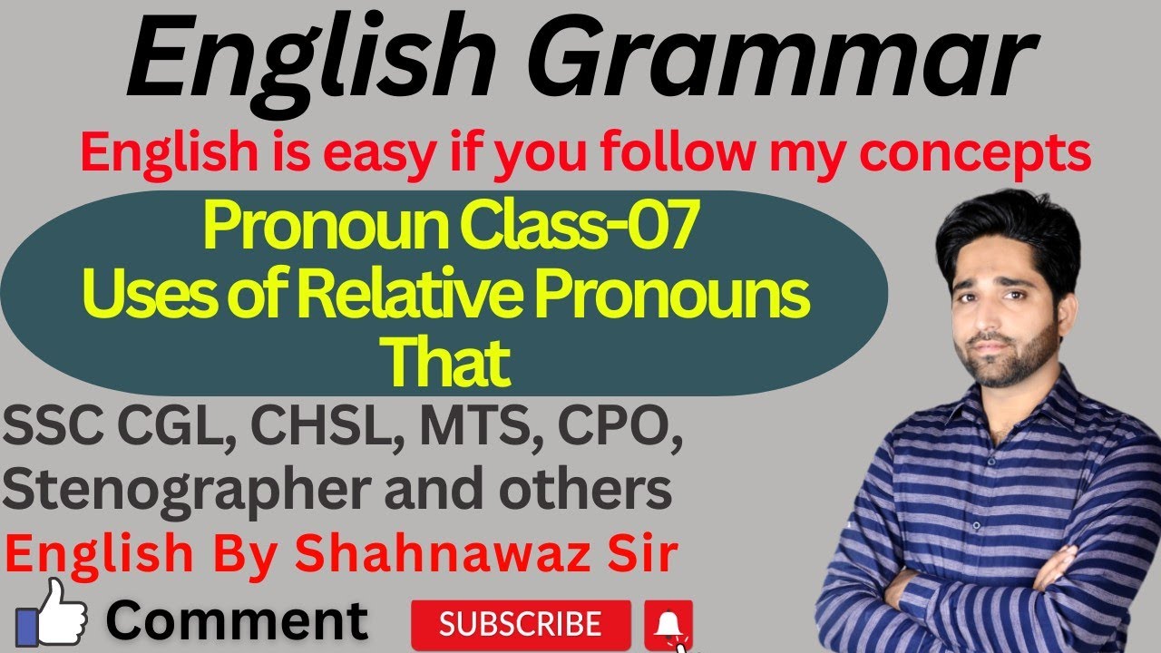 How to use Relative Pronoun "That" in English Grammar| English By ...