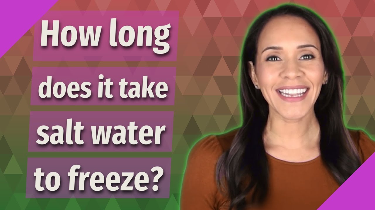 How long does it take salt water to freeze? - YouTube