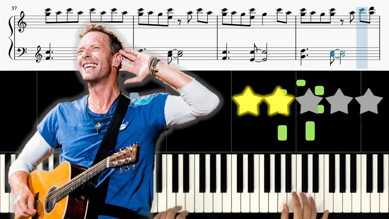 Coldplay - Daddy 《Piano Tutorial》 ★★☆☆☆ - YouTube