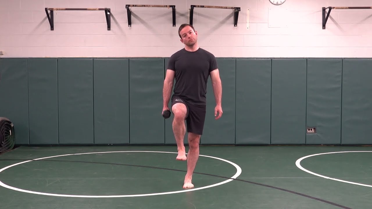 Head Turns & Tilts Single Leg Stance with Weight - YouTube