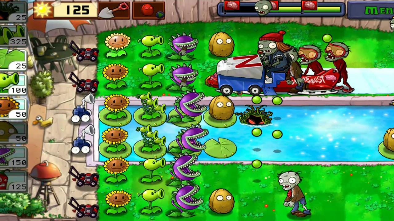 plants versus zombies gameplay 23 - YouTube