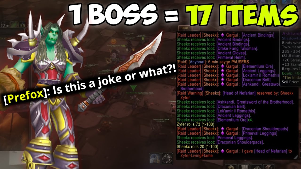 17 items from the last boss in BWL?!?! SoD Phase 5 - YouTube