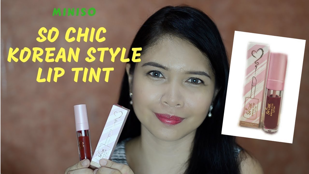 MINISO So Chic Lip Tint // Ruby Red - YouTube