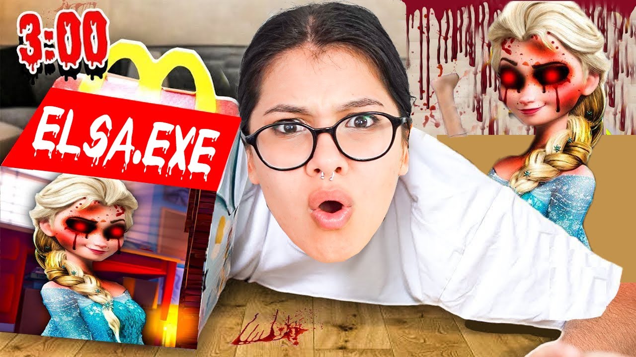 GECE 3'te MCDONALDS 'DAN ELSA.EXE SİPARİŞİ VERMEYİN !! (ELSA FROZEN ...