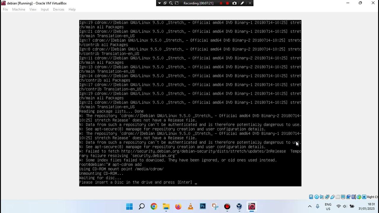 Tutorial Instalasi Virtual Linux Debian dan Konfigurasi Web Server - YouTube