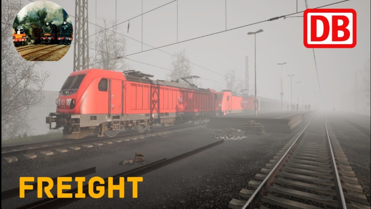 Koln to Aachen: DB class 187 and DB class 185 om heavy freight duty # ...