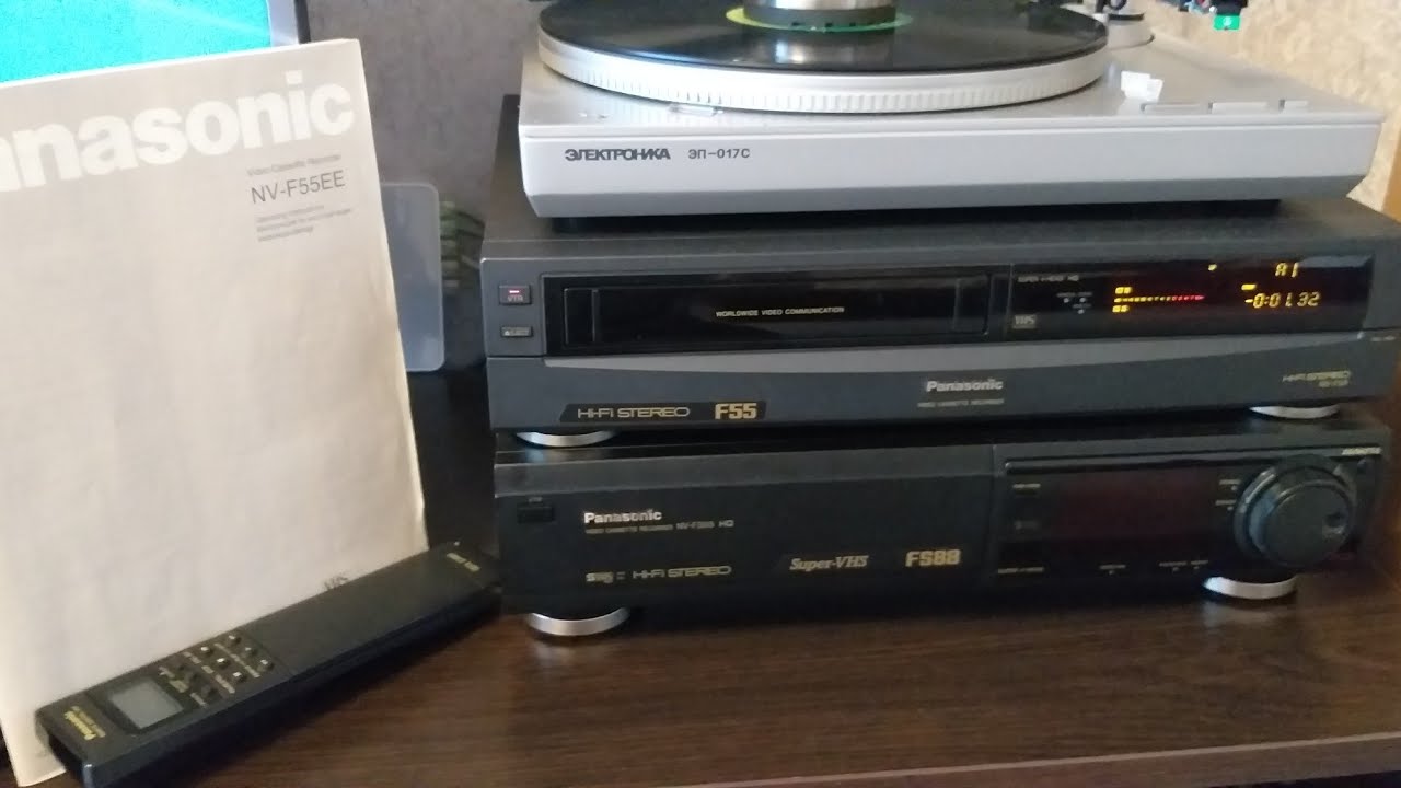 Видеомагнитофон HI-FI Panasonic nv-f55 - YouTube