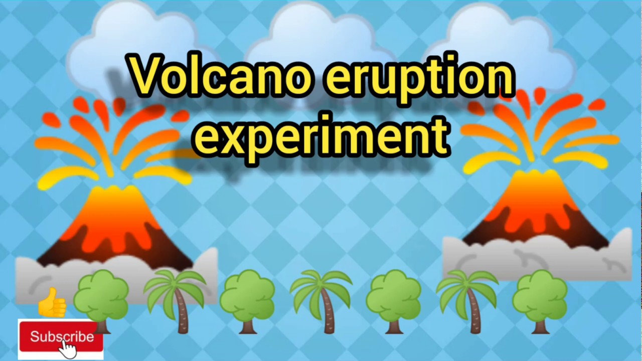 DIY/Volcanic eruption Science experiment for kids #1 😍😍😍 - YouTube