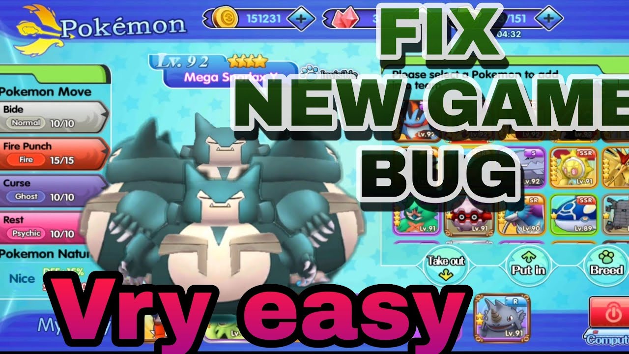 FIX THE NEW GAME BUG AUTOMATICALLY POKETOWN (MONS AWAKEN) - YouTube