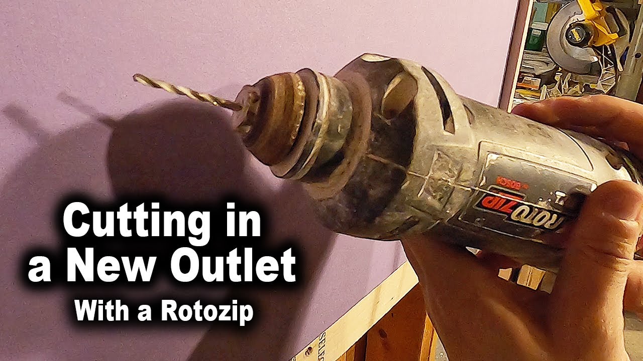 How to Cut Drywall Around Electrical Boxes with A Rotozip (Rotary Tool) | The Fixer Clips - YouTube