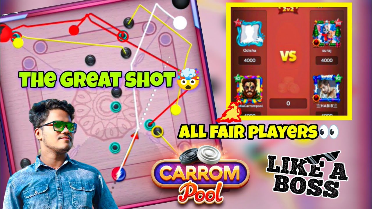Carrom Pool All Legend Player Game Play🤯||How To Play Carrom Board ...