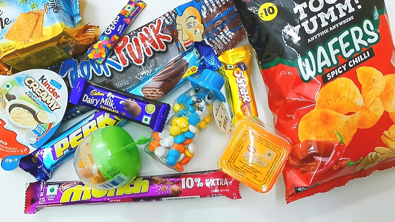 Surprise Joy Vs Kinder Creamy, DairyMilk vs Perk, Gems vs 5Star, Chips ...