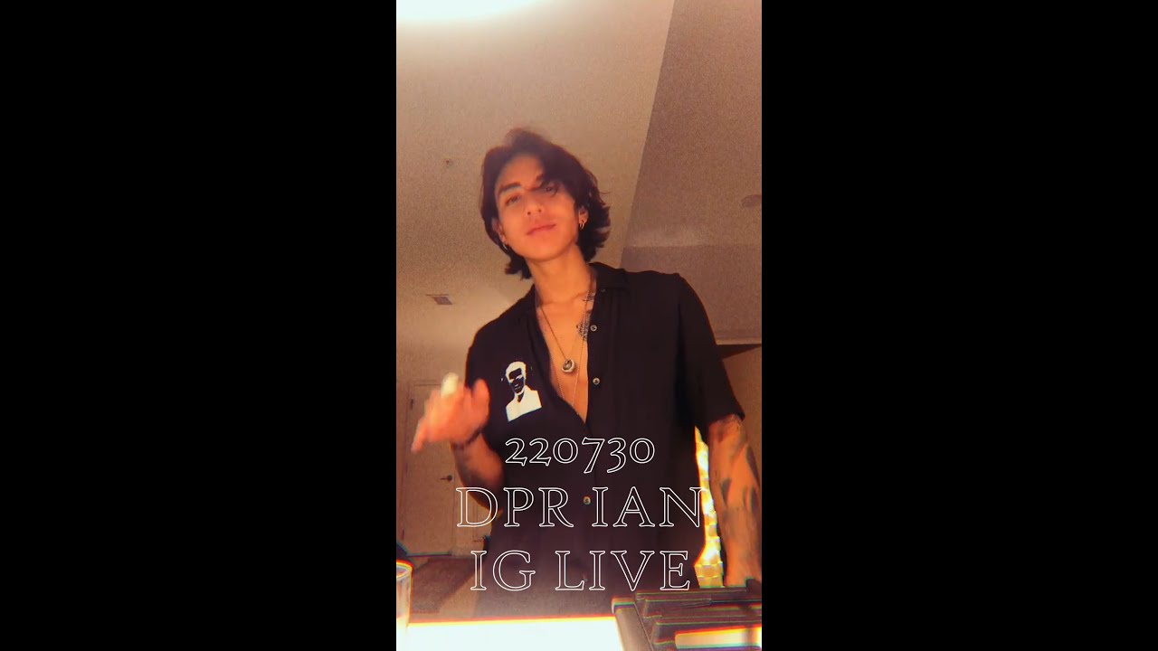 [220730] DPR IAN IG LIVE (1) full (디피알 이안 인스타그램 라이브 방송) - YouTube
