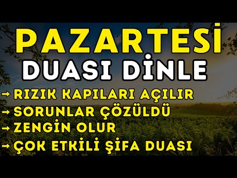 PAZARTESİ GÜNÜ DUASI - BÜTÜN DUALARIN KABUL OLUR - NİYET ET VE DİNLE #pazartesiduası #pazartesi