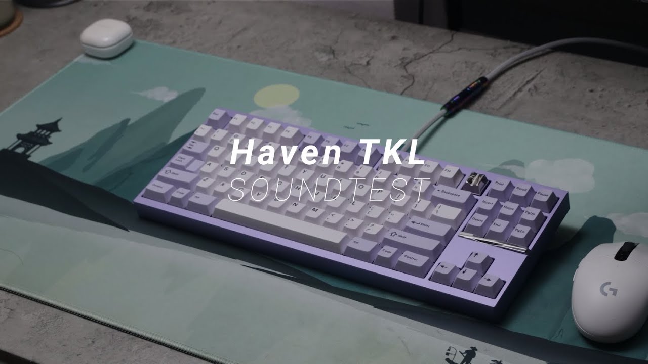 The Haven TKL is beautiful - Soundtest with Cherry Teal switches - YouTube