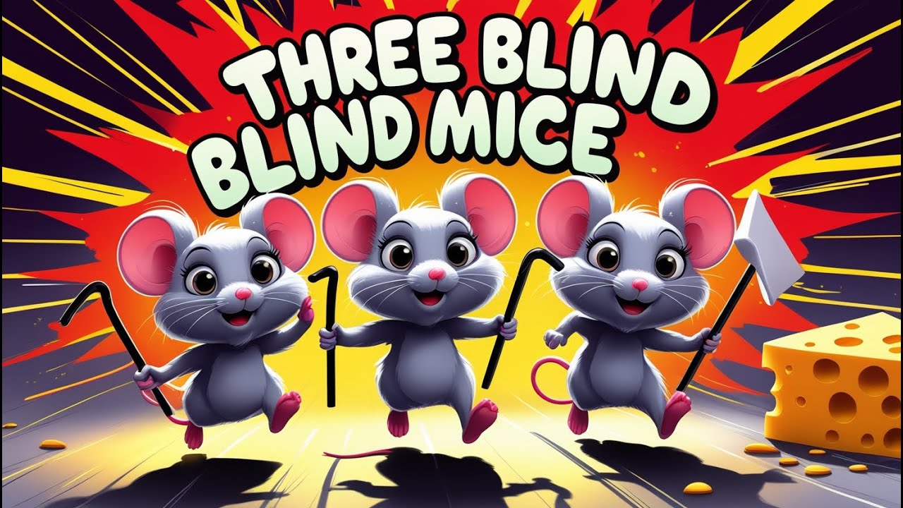 🎶 Three Blind Mice | Fun Nursery Rhyme for Kids | Animated Sing-Along ...