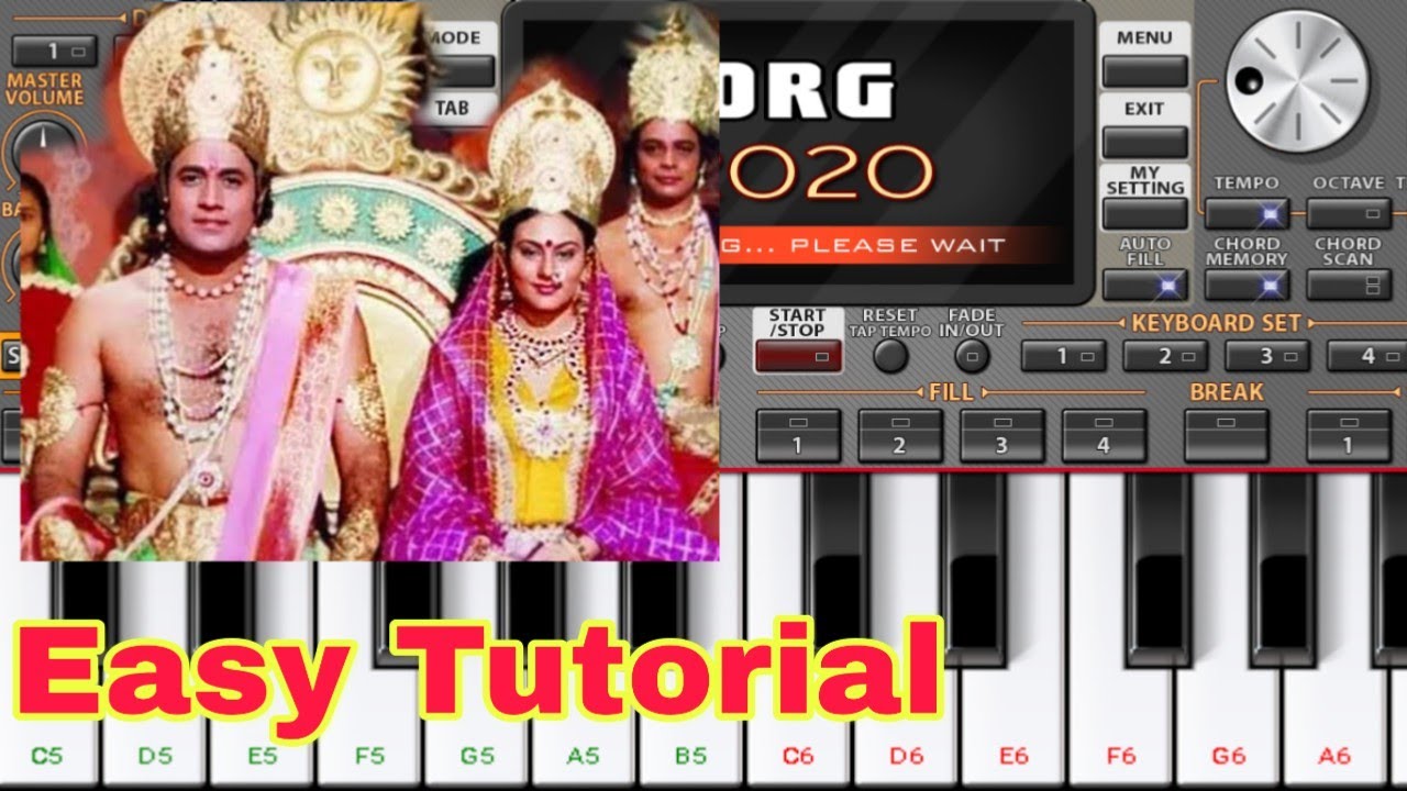 Ramayana song Tutorial | org 2020 | by musical piano and dholak ...