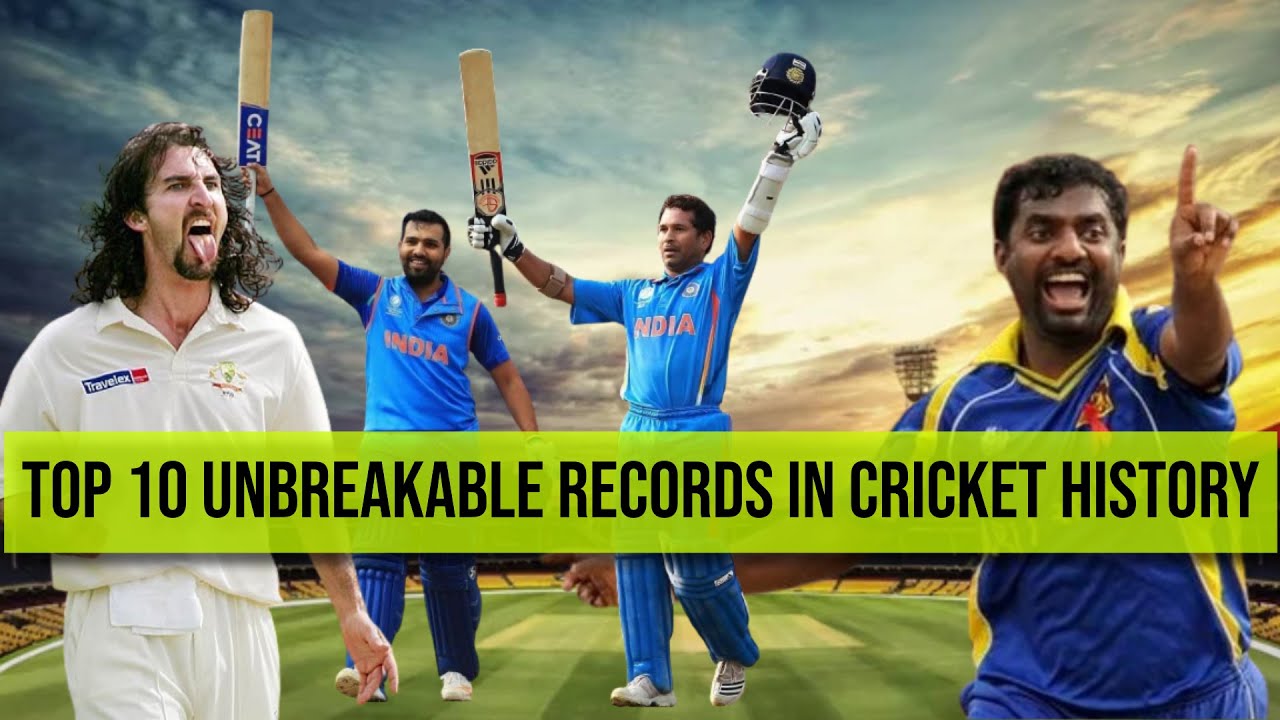 Top 10 Unbreakable Records In Cricket History - YouTube
