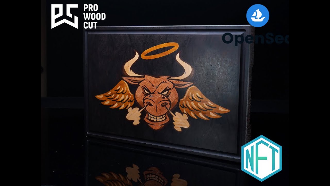 Tagliere Personalizzato Toro Holy Carbone di ProWoodCut con logo ad ...