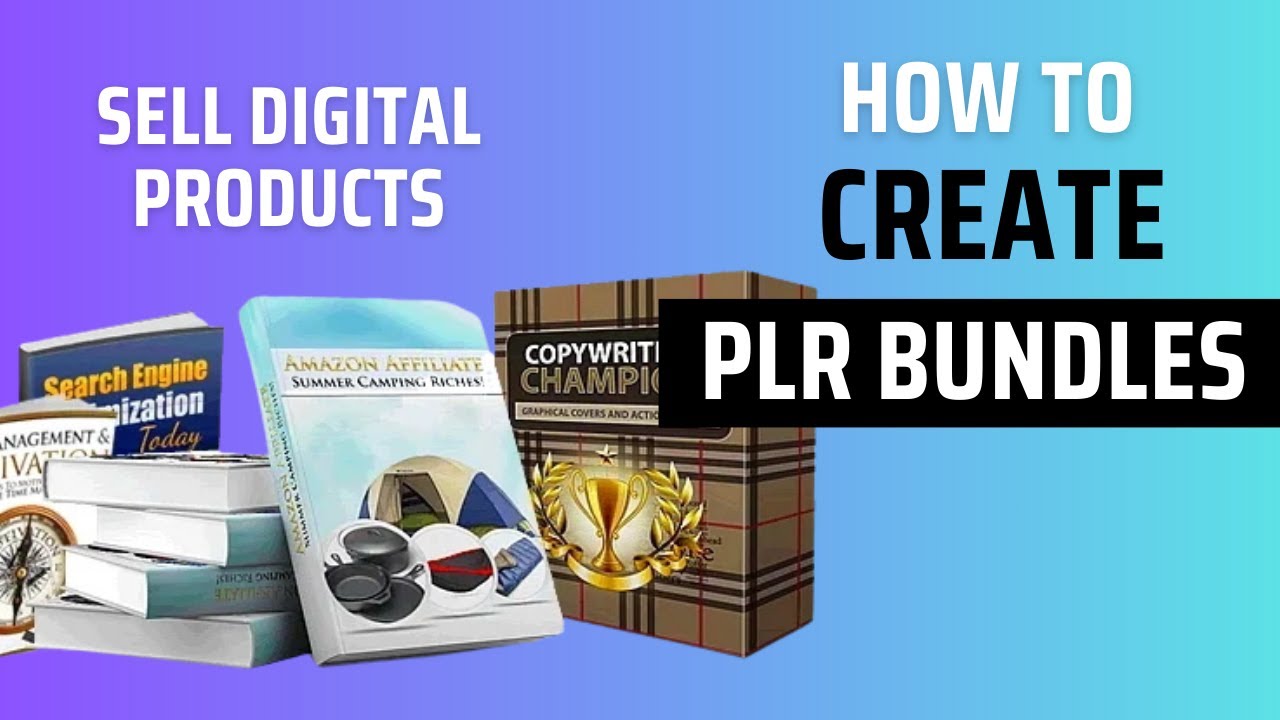Creating a PLR Bundle to Sell Digital Products Online - YouTube