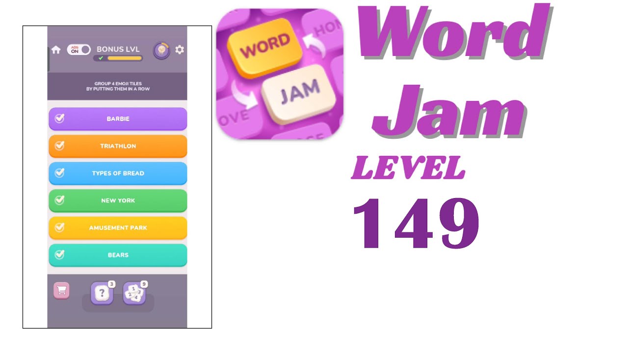 Word Jam Level 149 Walkthrough | Step-by-Step Guide 🧠 | Go Answer - YouTube