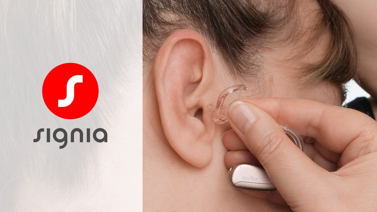 How to put a Motion Charge&Go P on the ear | Signia Hearing Aids - YouTube
