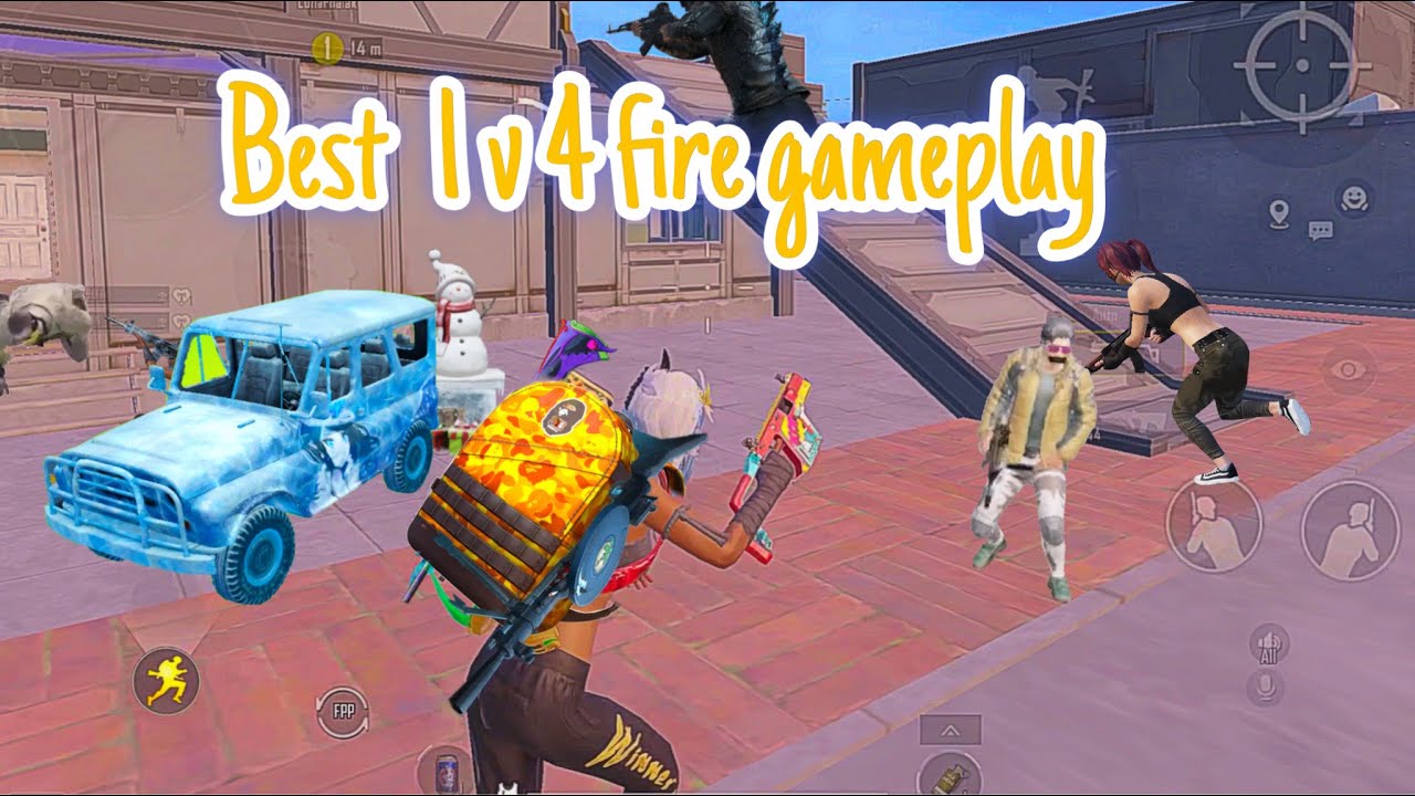 pubg mobile 1v4 gameplay - YouTube