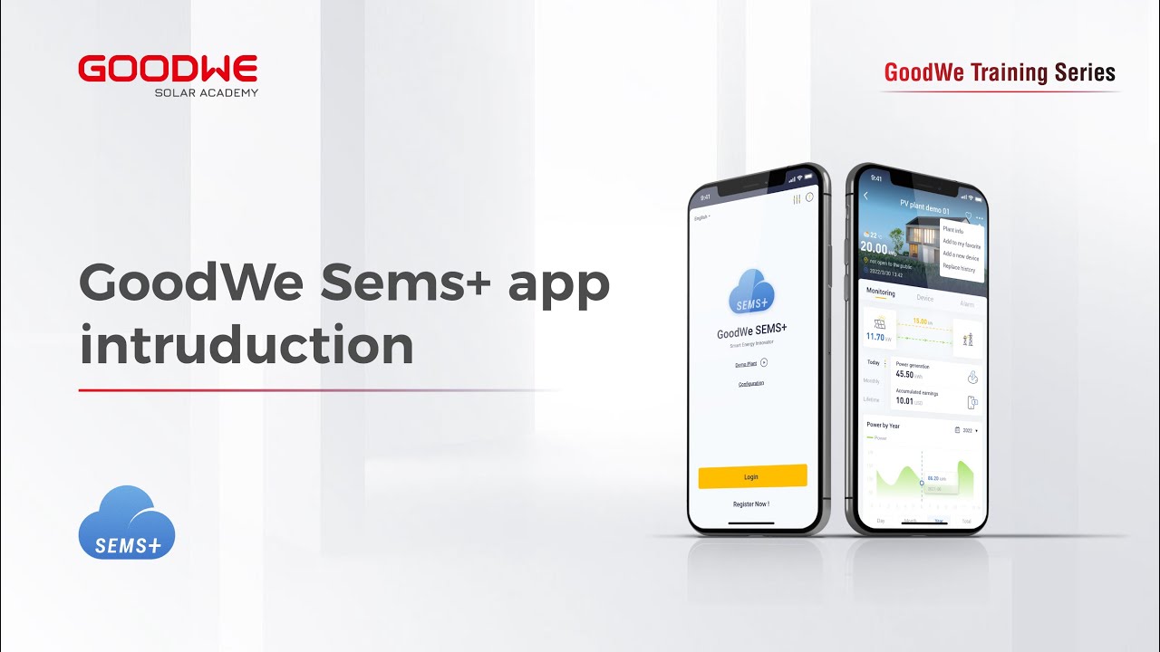 GoodWe Sems+ app introduction - YouTube