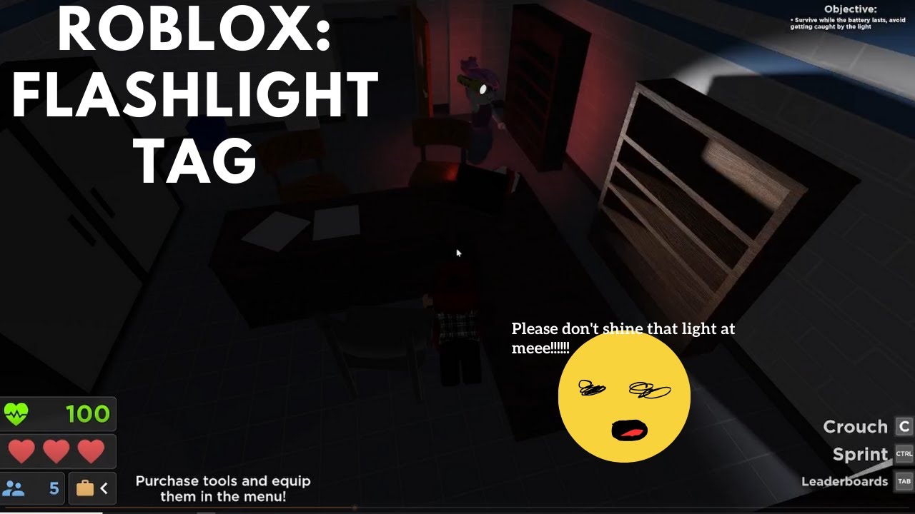 HIDING IN THE DARK WITHOUT A FLASHLIGHT?! (PLAYING ROBLOX FLASHLIGHT ...