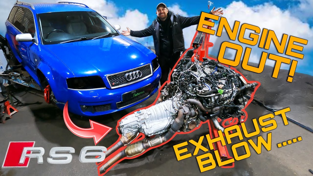 Engine OUT! C5 RS6 With a Blowing Manifold.... - YouTube