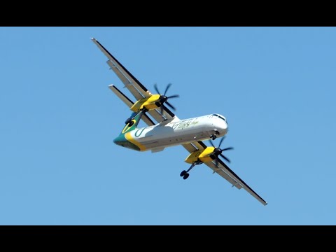 Alaska Airlines (Horizon Air) Bombardier DHC 8 Q400 [N407QX] wing wag ...